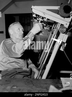 Dr. Fritz Zwicky is shown, Aug. 4, 1955. He has been honored for his ...