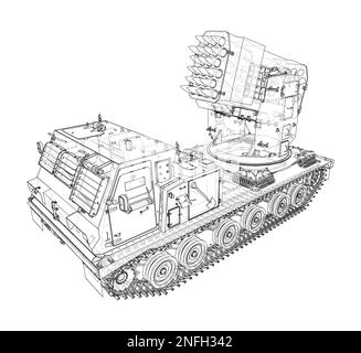 Military track missle system Stock Photo - Alamy
