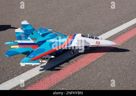Switzerland, Agno-Lugano Airport, Model aircraft Stock Photo - Alamy