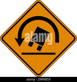 Traffic Sign, Truck Rollover Warning Sign Stock Vector Image & Art - Alamy