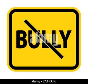 Bully school children, bad kid behavior problem set vector illustration ...