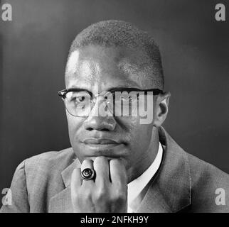 Black Muslim leader Malcolm X is shown addressing rally in Harlem, New ...