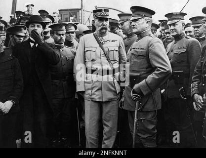 "General John J. Pershing arrives in New York aboard the U.S.S ...