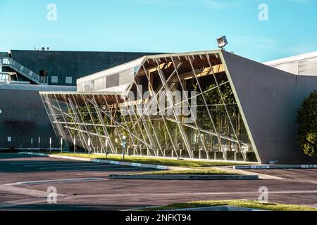 A facade of one of the Eric Owen Moss Architects Los Angeles, CA, USA ...