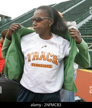 Five-time Olympian Jearl Miles-Clark arrives to train for the U.S ...