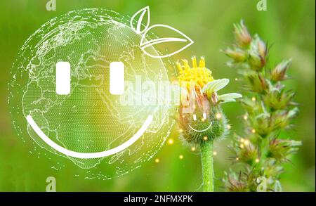 concept of green world without pollution Stock Photo - Alamy