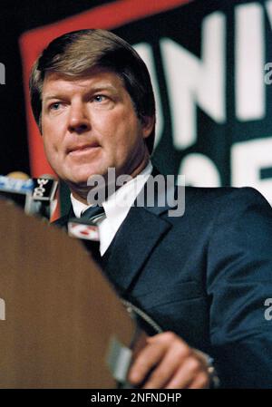 Miami Dolphin football coach Jimmy Johnson shown on June 5, 1984. (AP ...