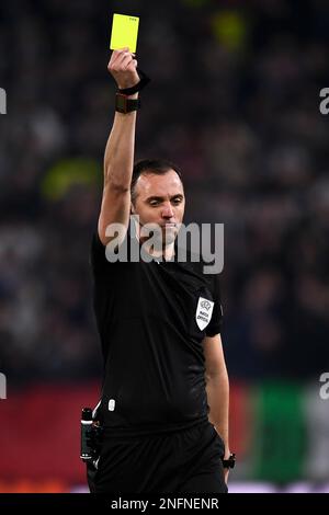Referee Joao Pinheiro during the UEFA Conference League semi-final ...