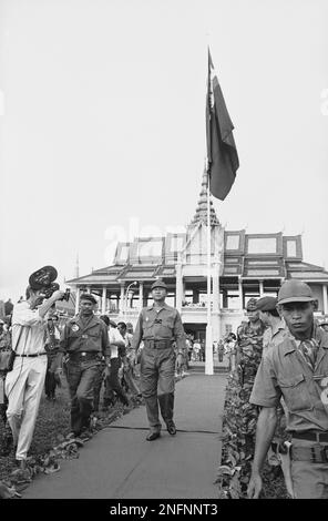 General Lon Nol, Defense Minister and Chief of Armed Forces in Cambodia ...