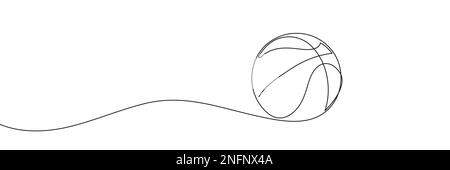 Continuous Line Drawing of Basketball Player vector Stock Vector Image ...