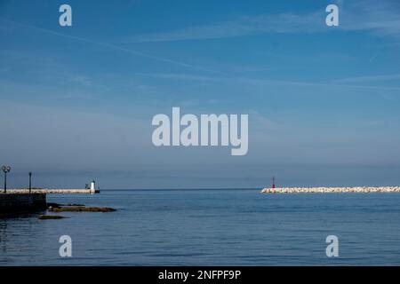 Porec - harbour entrance Stock Photo - Alamy