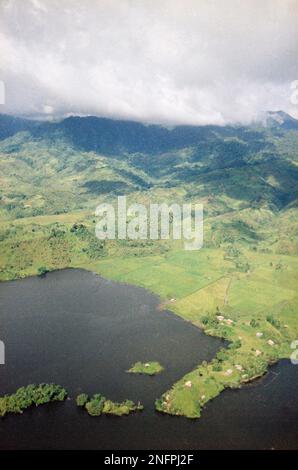The mountains of the South Cotabato province of Mindanao Island in the ...