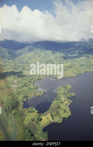 The mountains of the South Cotabato province of Mindanao Island in the ...