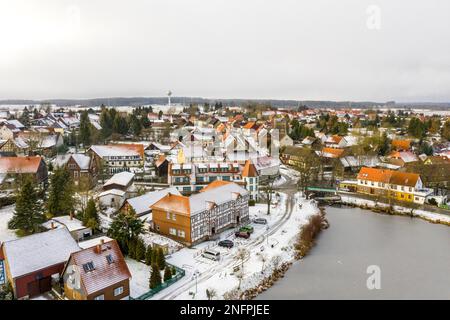 Aerial photos Stiege Harz Stock Photo - Alamy