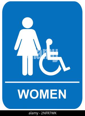 Disabled restroom sign Stock Photo - Alamy