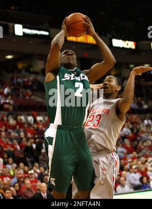 Michigan State's Raymar Morgan shoots during a men's NCAA Final Four ...
