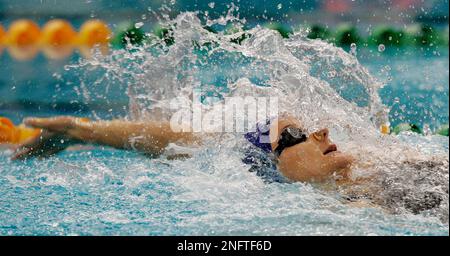 Australia's Sophie Edington races to a new Women's 50-meter backstroke ...
