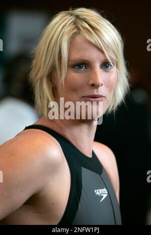 Australian Olympic swimmer Leisel Jones gets fitted with her clothing ...
