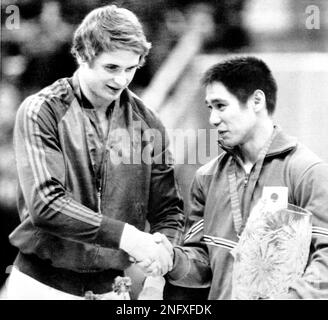 Gymnast Alexander Dityatin Stock Photo - Alamy