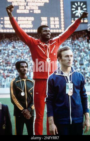 1976 - Montreal Olympics Quarrie of Jamaica wins the final of the 200 ...