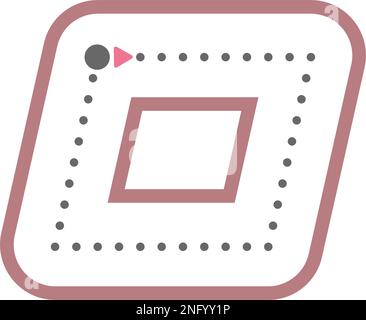 Parallelogram cartoon geometric shape for kids to learn basic math ...