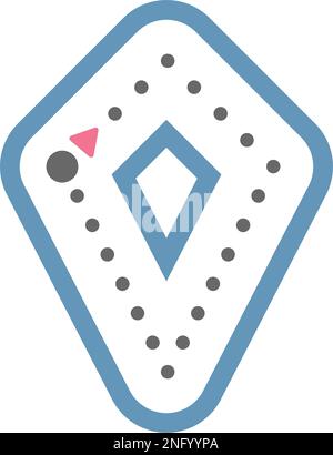 Dotted kite shape for tracing lines for preschool and kindergarten ...
