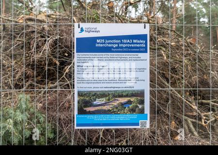 February 2023. M25 junction 10/A3 Wisley Interchange improvements are ...