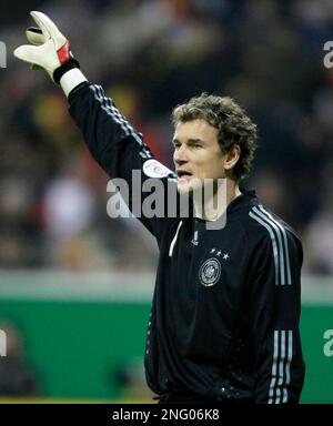 Goalkeeper Jens Lehmann of Germany gestures during the UEFA EURO 2008 ...