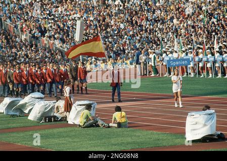 Pictured here is a view of the opening ceremonies of the 1972 Summer ...
