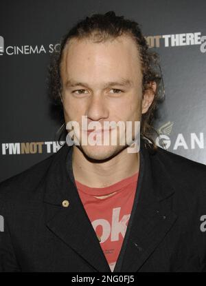 Actor Heath Ledger attends a special Cinema Society and Hogan hosted ...