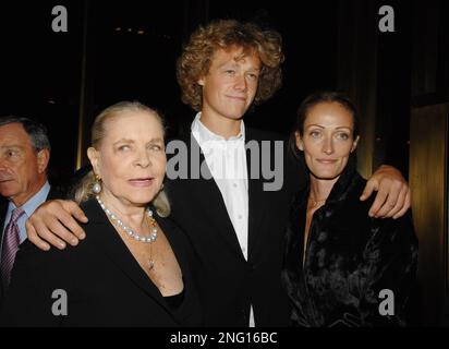 Lauren Bacall and her grandson Jasper Robards Opening night of the ...