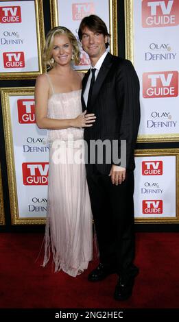 Rebecca Romijn and husband Jerry O'Connell attending the 59th Annual ...