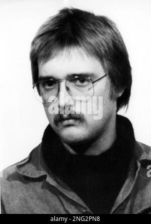 Undated portrait handed out by the West German police of police officer ...
