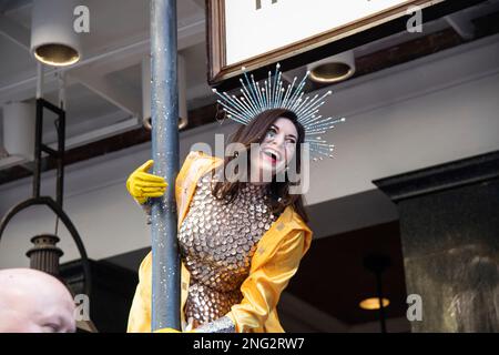 Brooke Laizer is seen at 53rd Annual Greasing of the Poles at The Royal ...