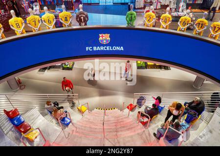 Visiting the official store at Camp Nou arena - the official playground ...