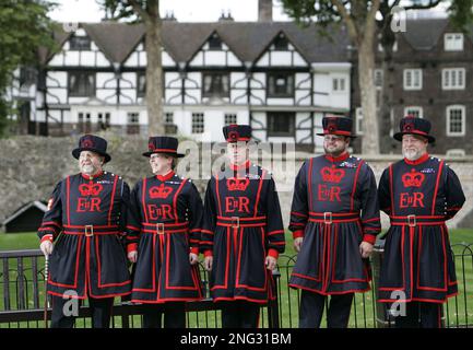 Female Beefeater at the Tower of London Stock Photo - Alamy