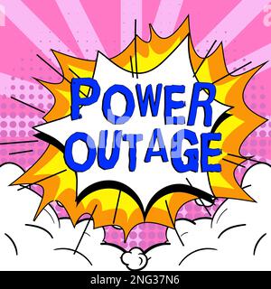 Writing displaying text Power Outage. Business concept The ability to ...