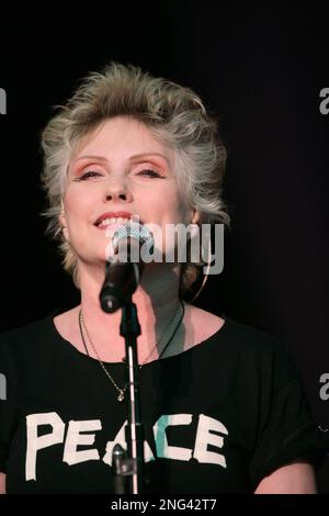 Debbie Harry performs during the True Colors Tour concert at the Greek ...