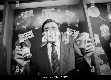 Roger Enrico, chairman of Pepsi USA, relaxes in his office in Purchase ...
