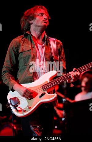 Joe Sumner, lead singer and bass player of the rock band Fiction Plane ...