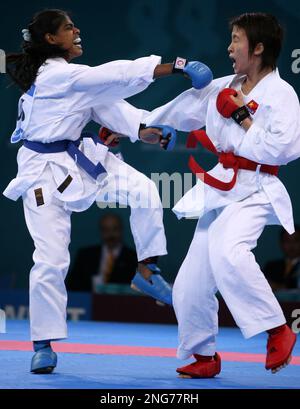 Womens Under 48kg gold medal winner England's Hannah Niven on the ...