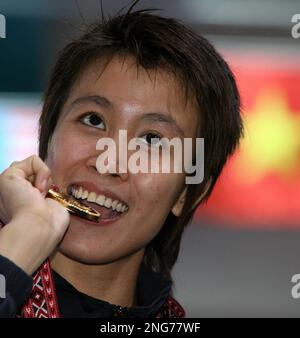 Womens Under 48kg gold medal winner England's Hannah Niven on the ...