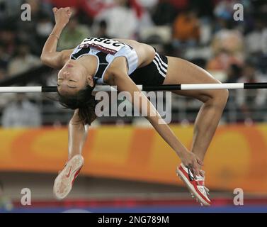 Suat Li Michelle Sng of Singapore competing in the women’s high jump ...