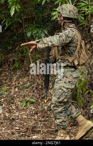 Marines with Headquarters Battalion, 3d Marine Division conduct Table 5 ...