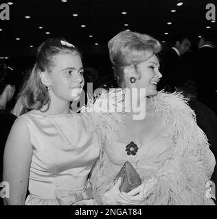 ZSA ZSA GABOR with her daughter Francesca Hilton and Hal Hayes.The ...