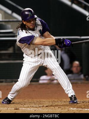 Arizona Diamondbacks' Craig Counsell hits the game-winning RBI single ...