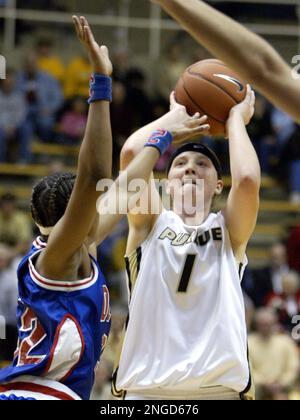 Purdue's Katie Gearlds shoots over Penn State defender Brianne O'Rourke ...