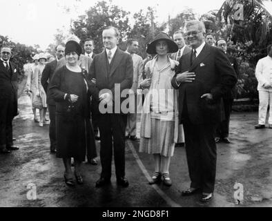 Grace Coolidge, wife and First Lady of President Coolidge voting by ...