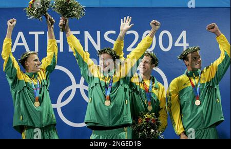 Team South Africa, Roland Mark Schoeman (48.17), Lyndon Ferns (48.13 ...
