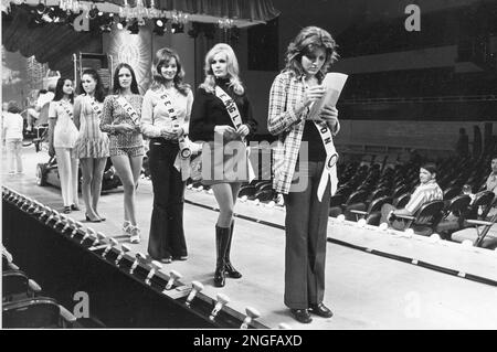 Miss Lebanon Georgina Rizk, from Beirut, walks across the stage in her ...